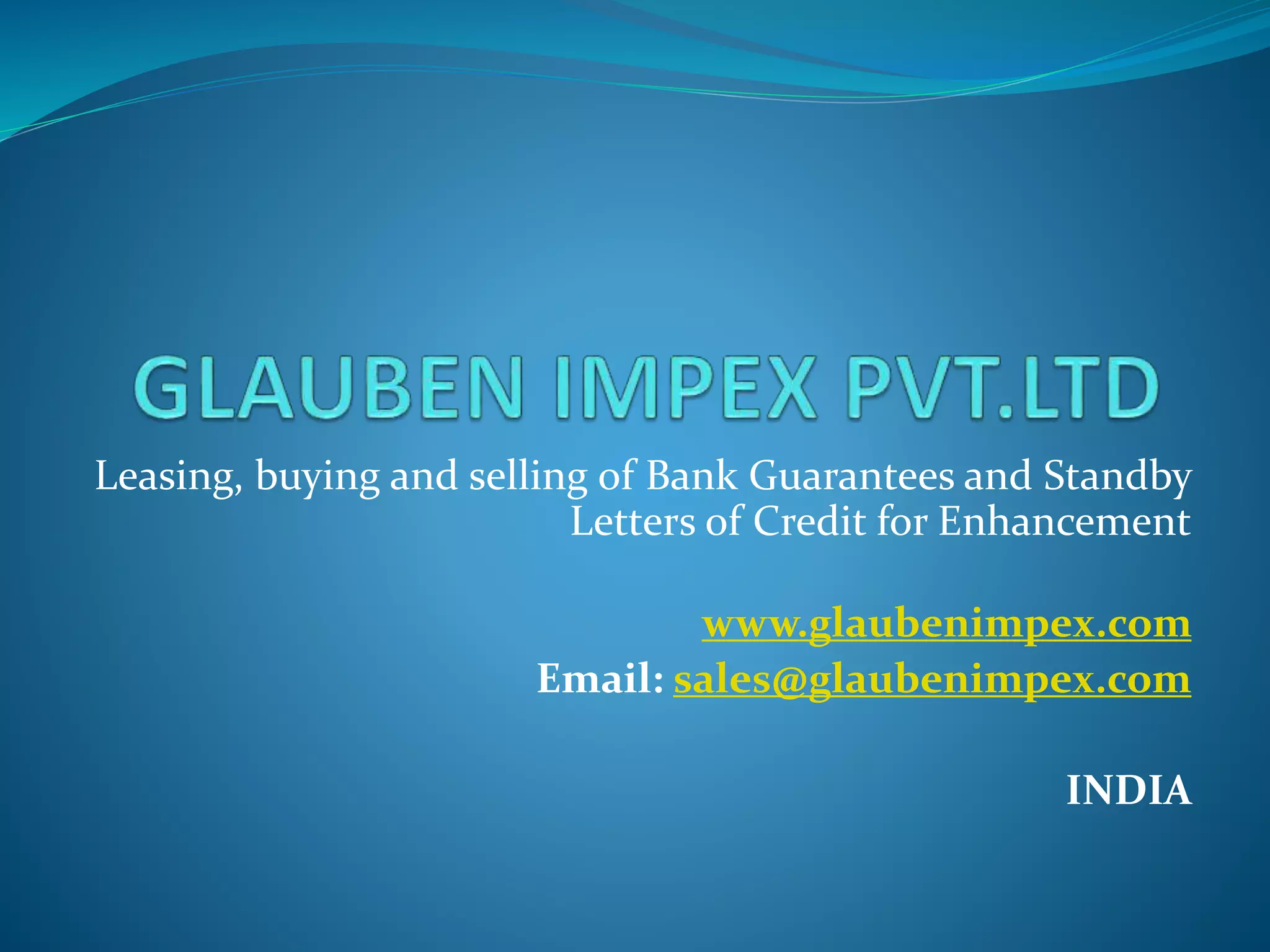 BG/SBLC for LEASE purchase | PPT