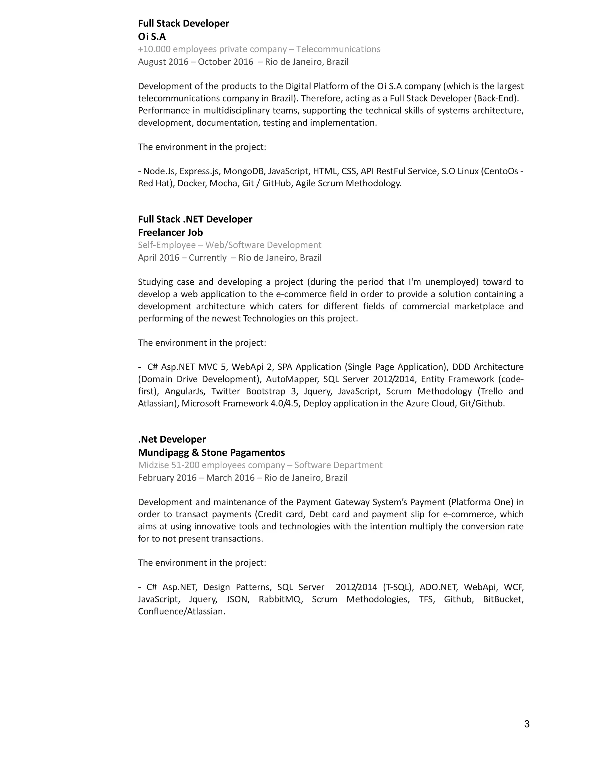English Resume - Glaucia Lemos | PDF