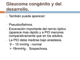 Glaucoma: Manifestaciones clinicas | PPTX