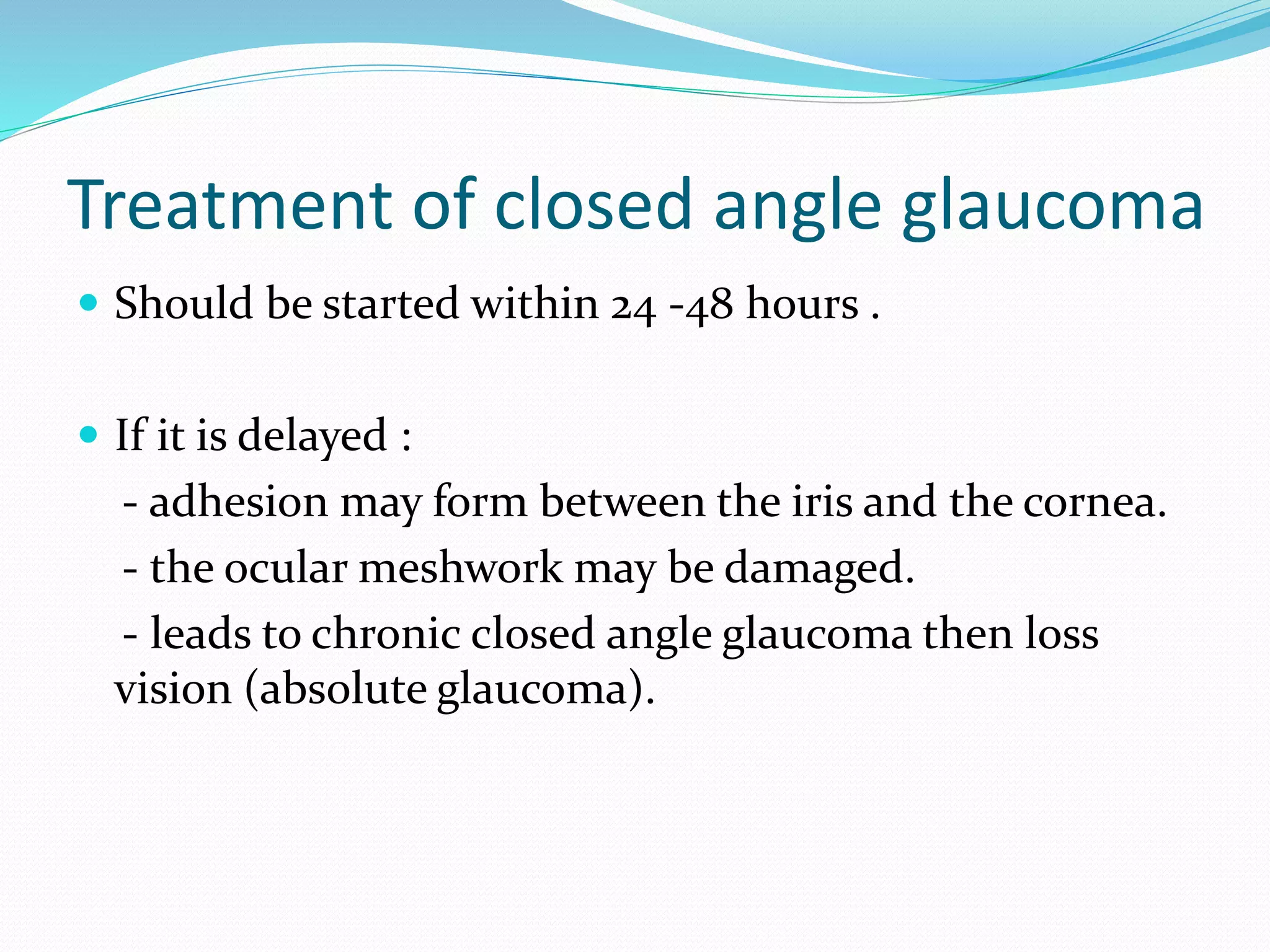 Glaucoma - symptomes and treatment | PPTX