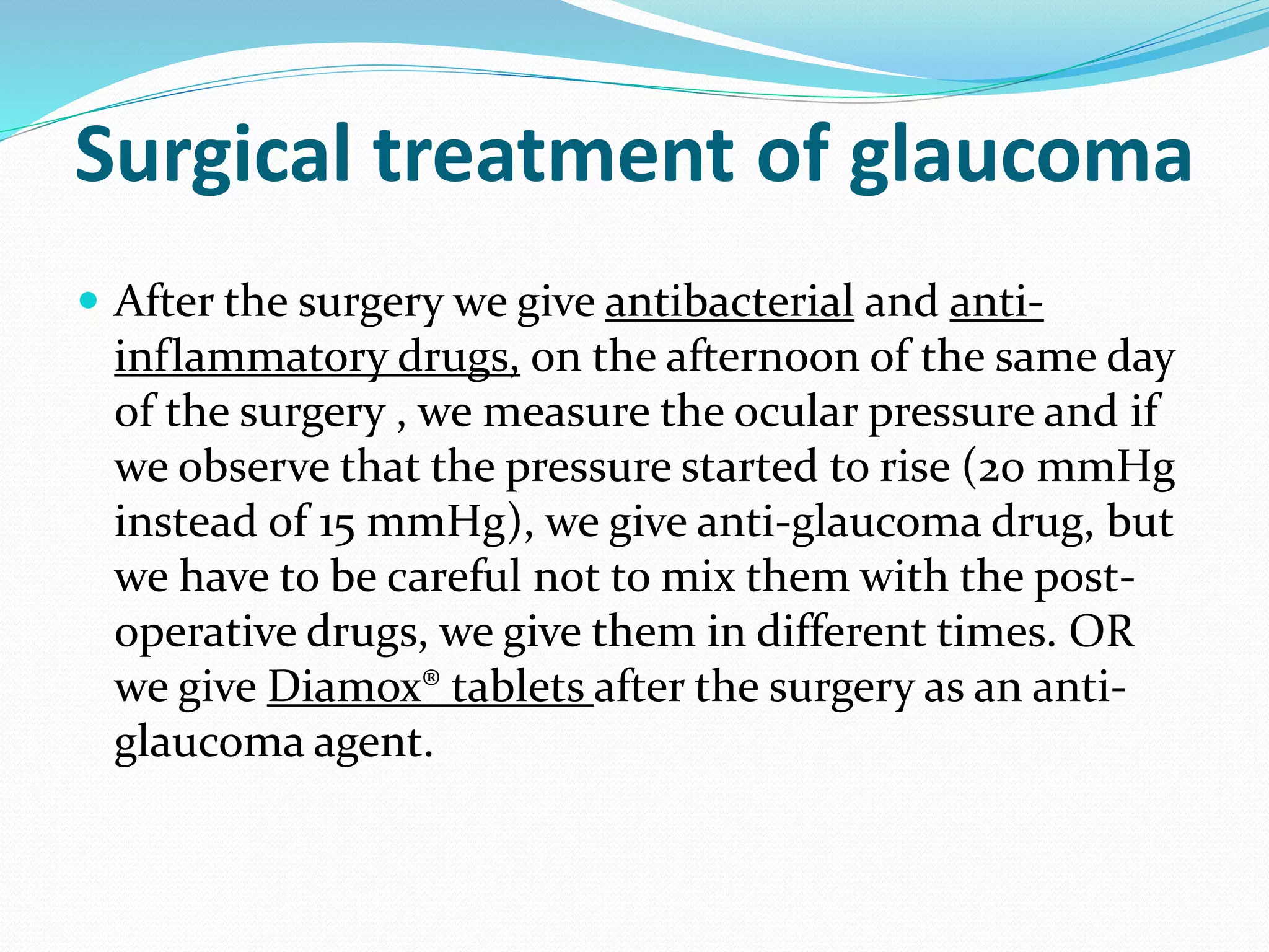 Glaucoma - symptomes and treatment | PPTX