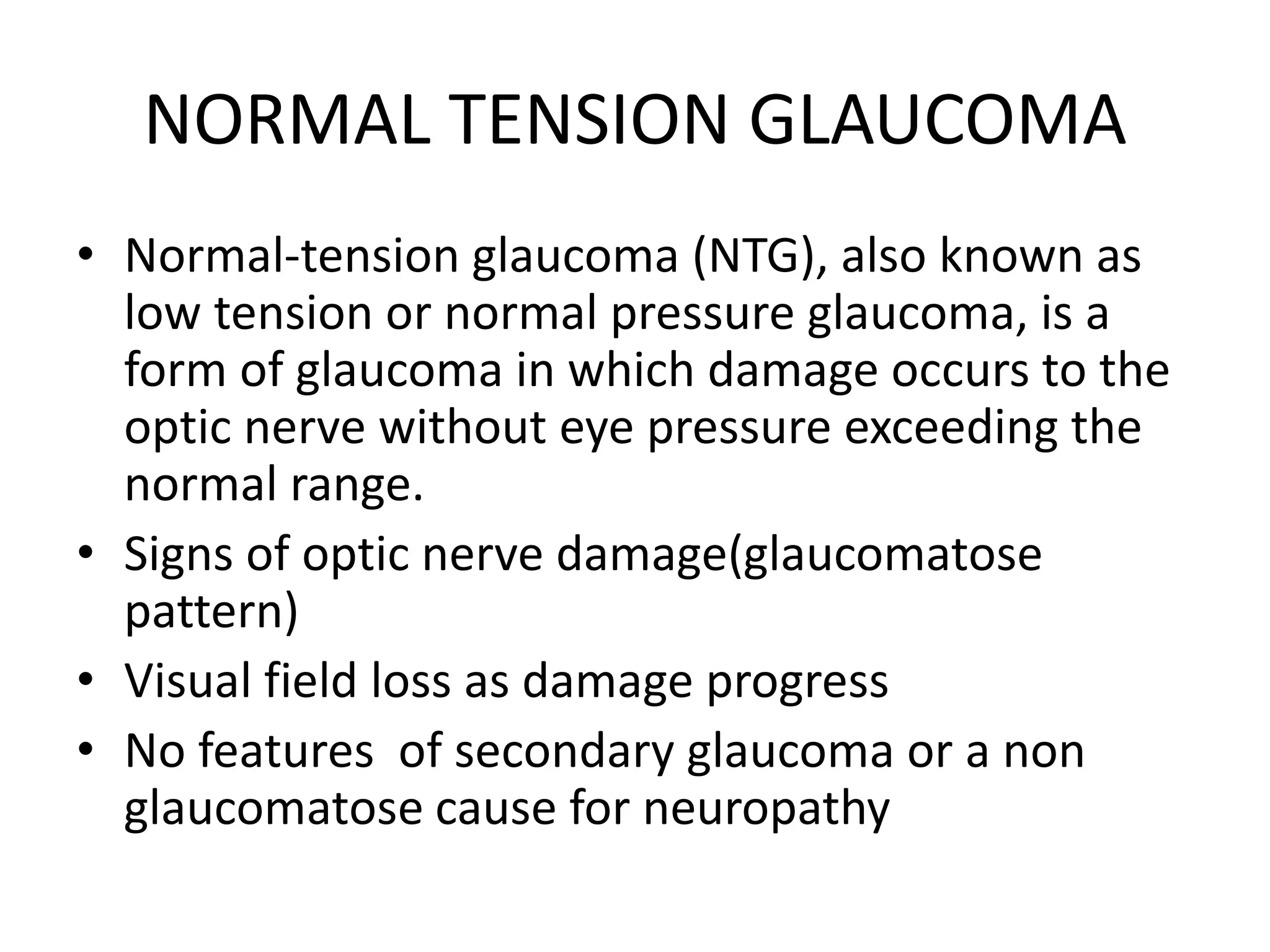 Glaucoma (opthalmology) | PPTX