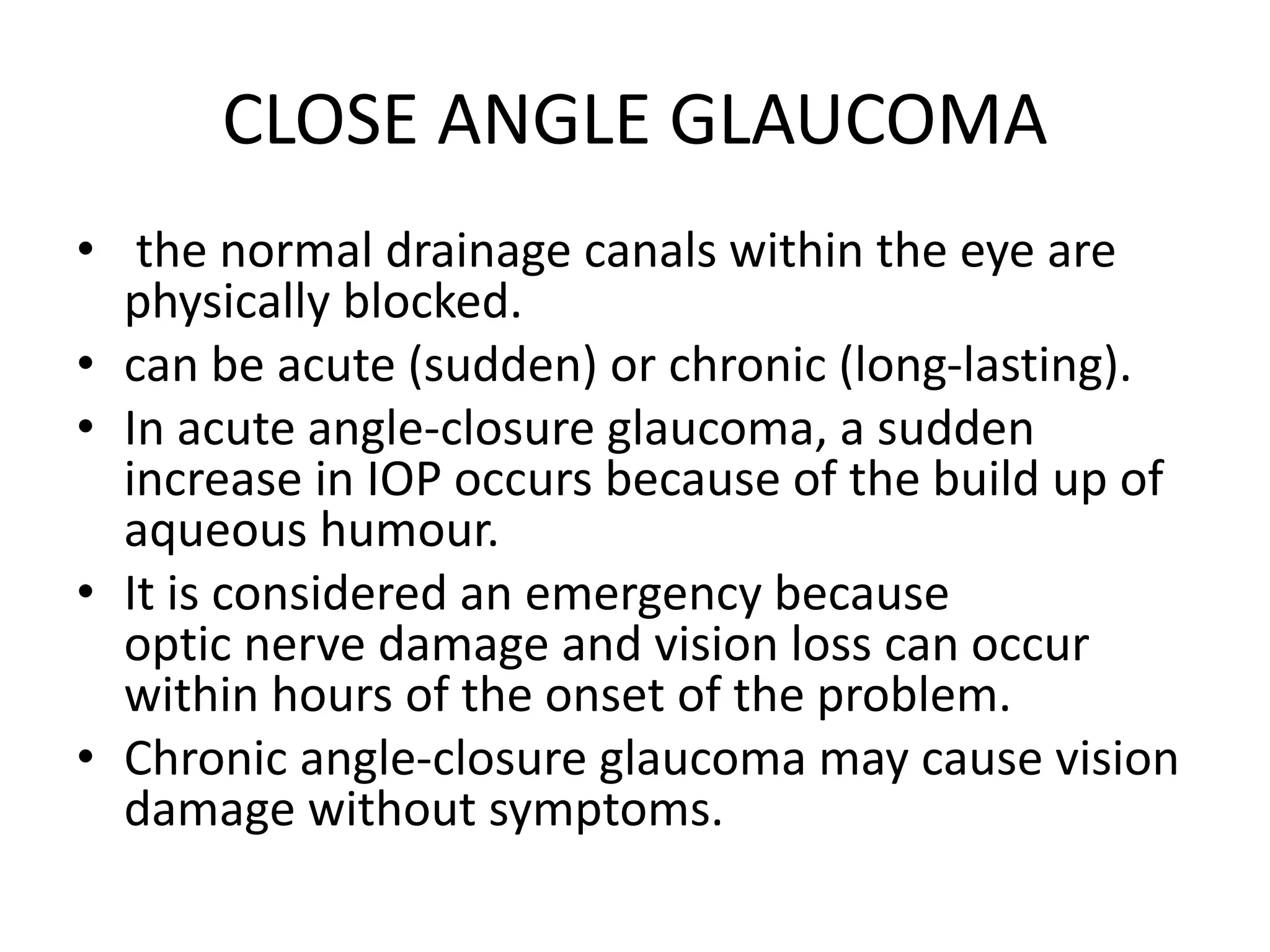 Glaucoma (opthalmology) | PPTX