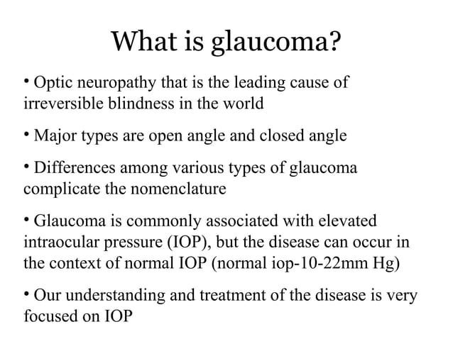 Glaucoma | PPT