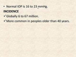 Glaucoma | PPTX