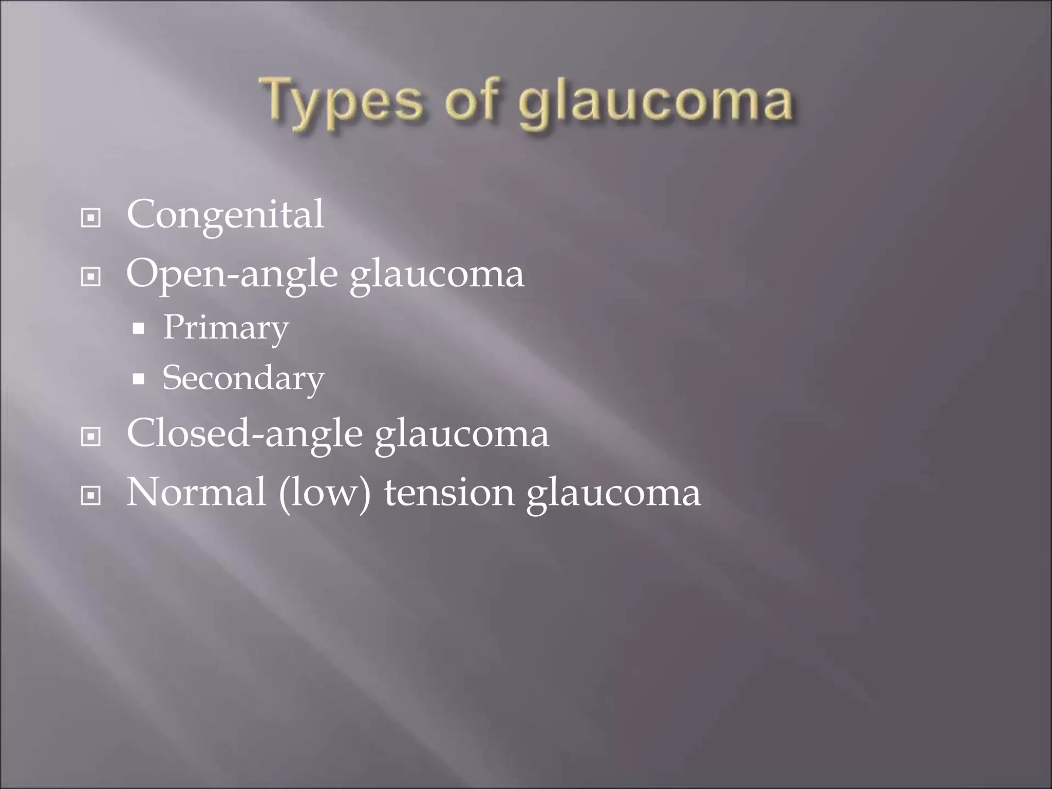 Glaucoma | PPT