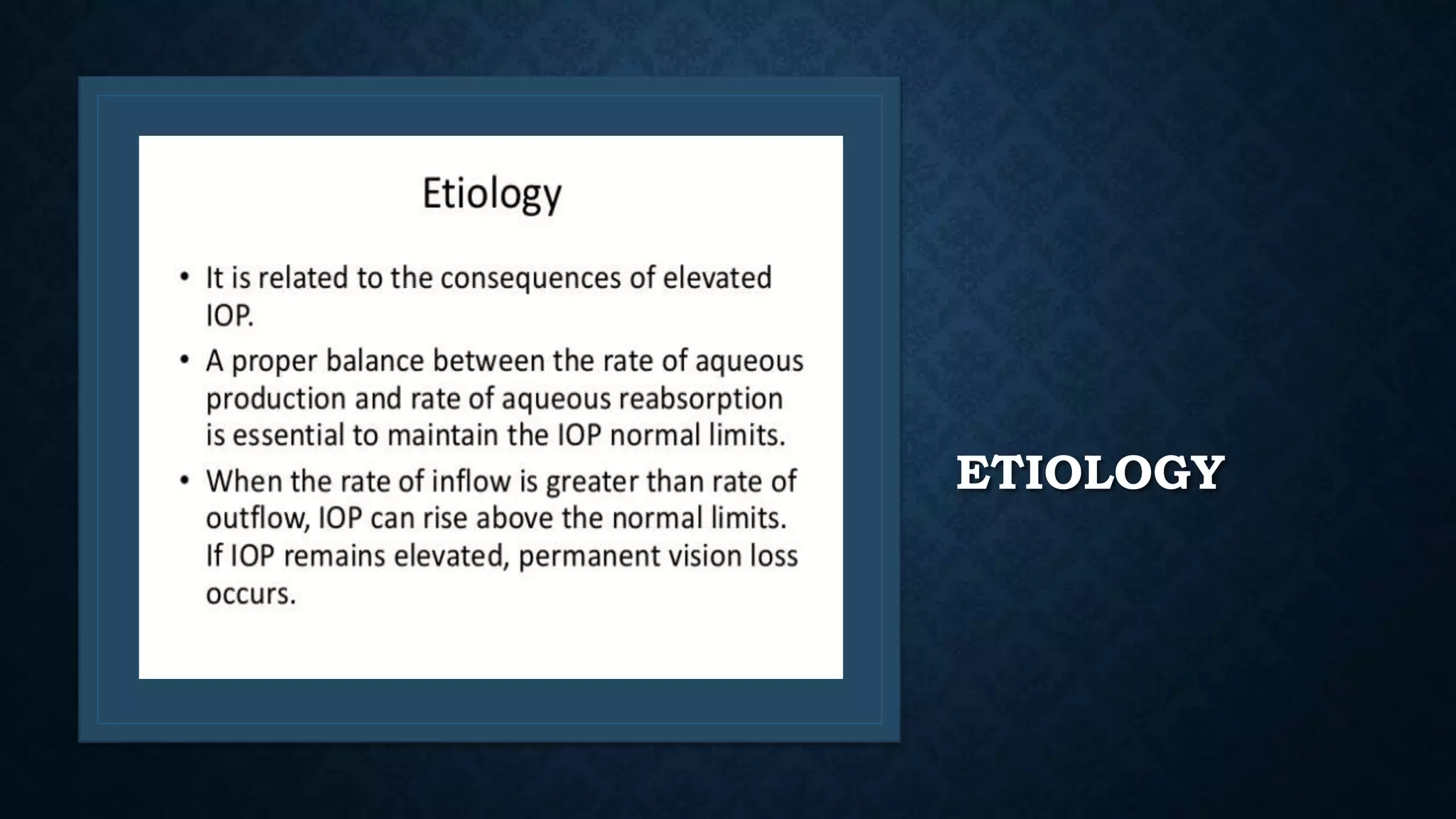 Glaucoma slideshare for medical students | PPTX
