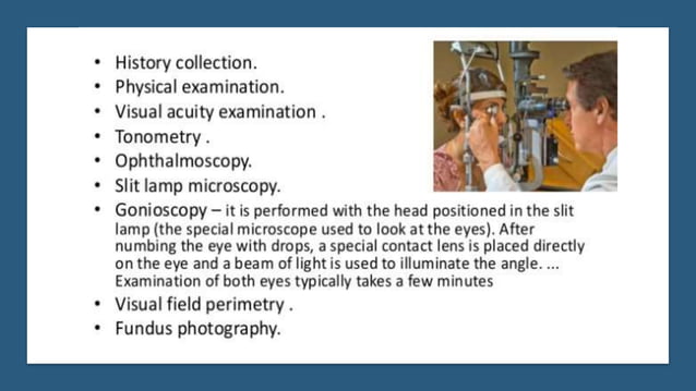 Glaucoma slideshare for medical students | PPTX
