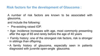 Glaucoma | PPTX