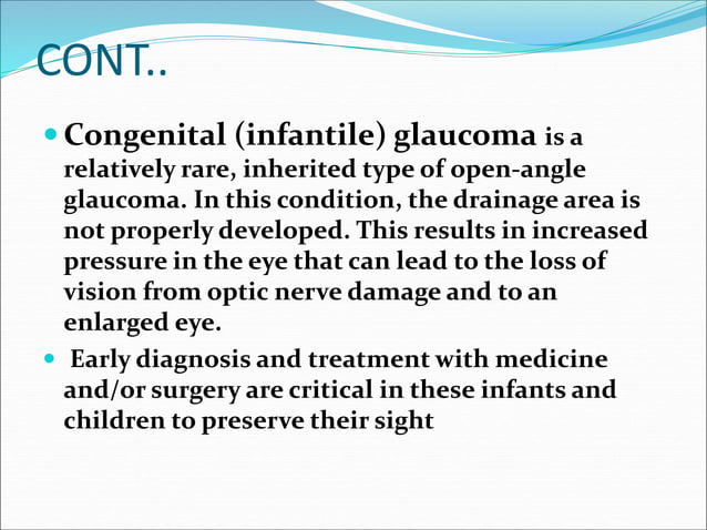 GLAUCOMA.ppt | Eye and Vision Conditions | Diseases and Conditions