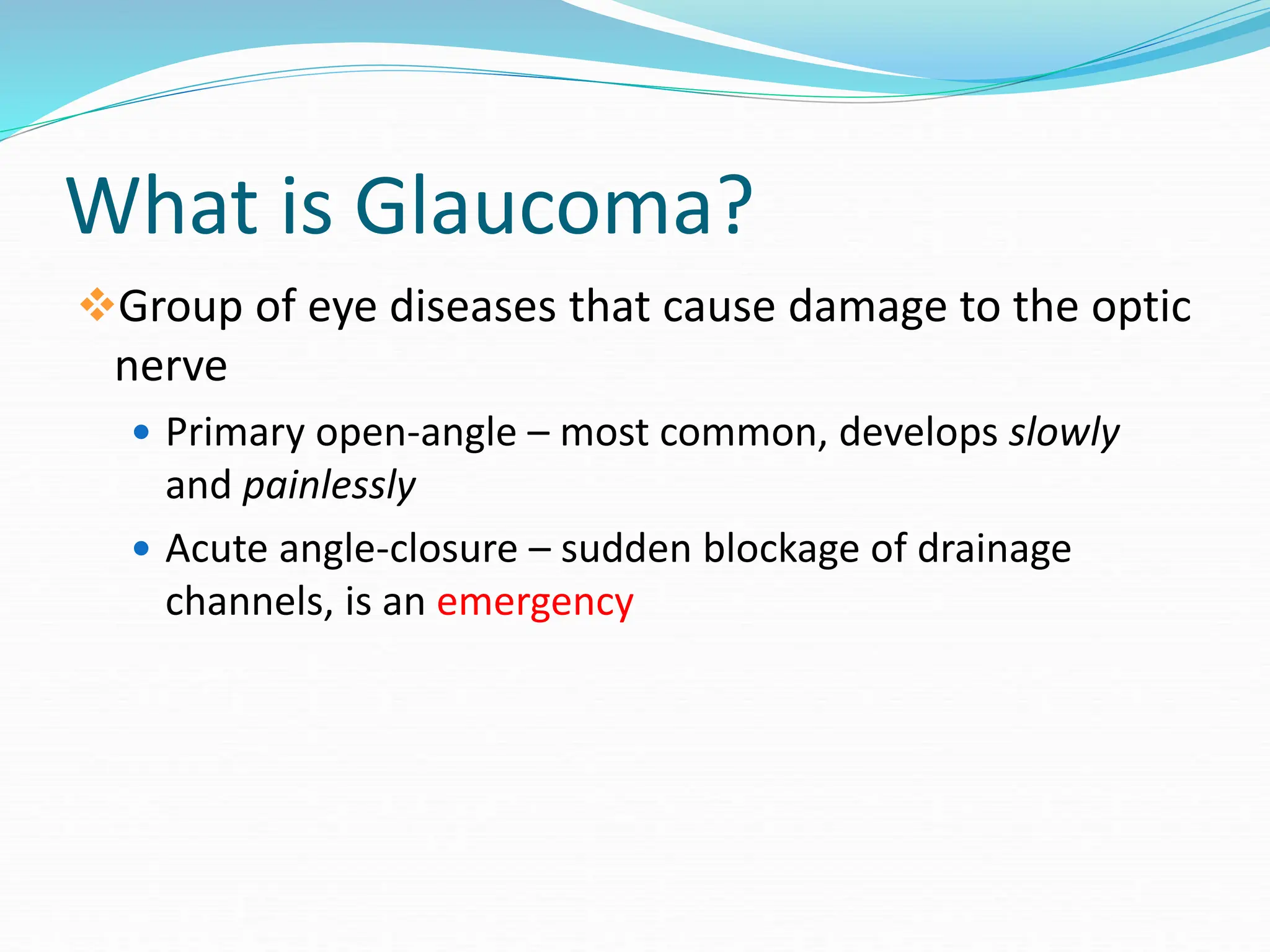 Glaucoma Presentation for Medical and Pharmacy Graduates | PPT