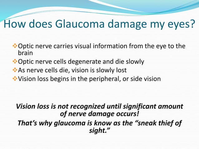 Glaucoma Presentation for Medical and Pharmacy Graduates | PPT