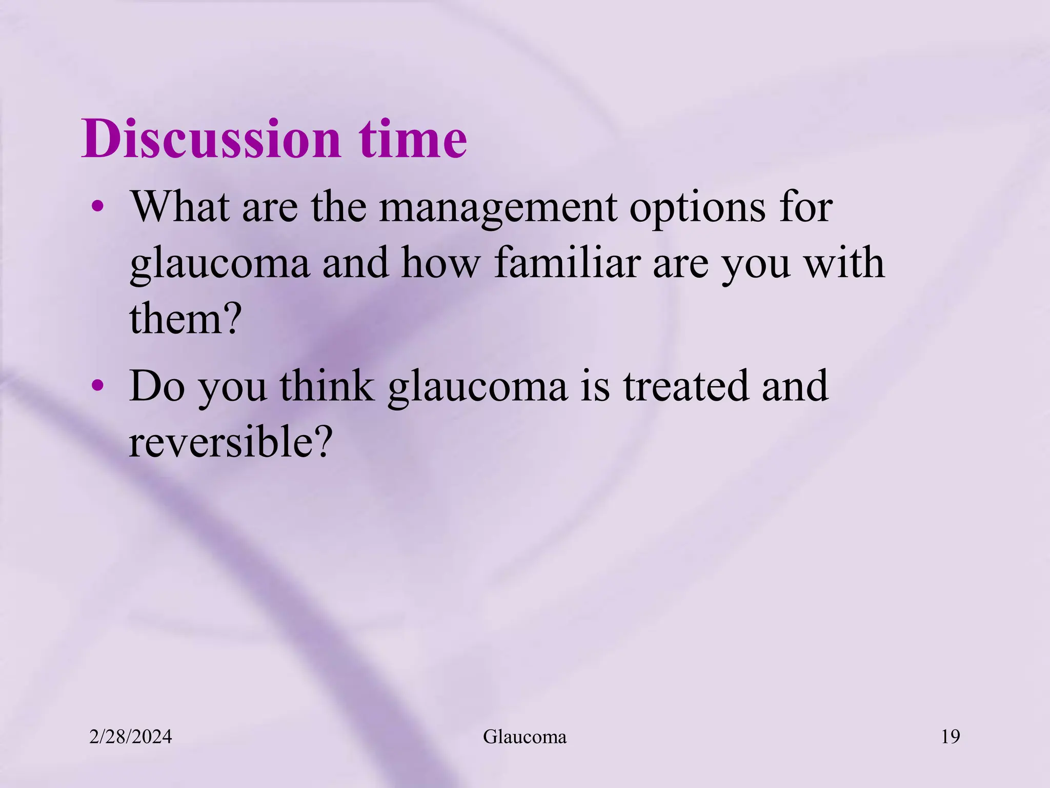 Glaucoma presentation short descriptions | PPTX | Eye and Vision ...