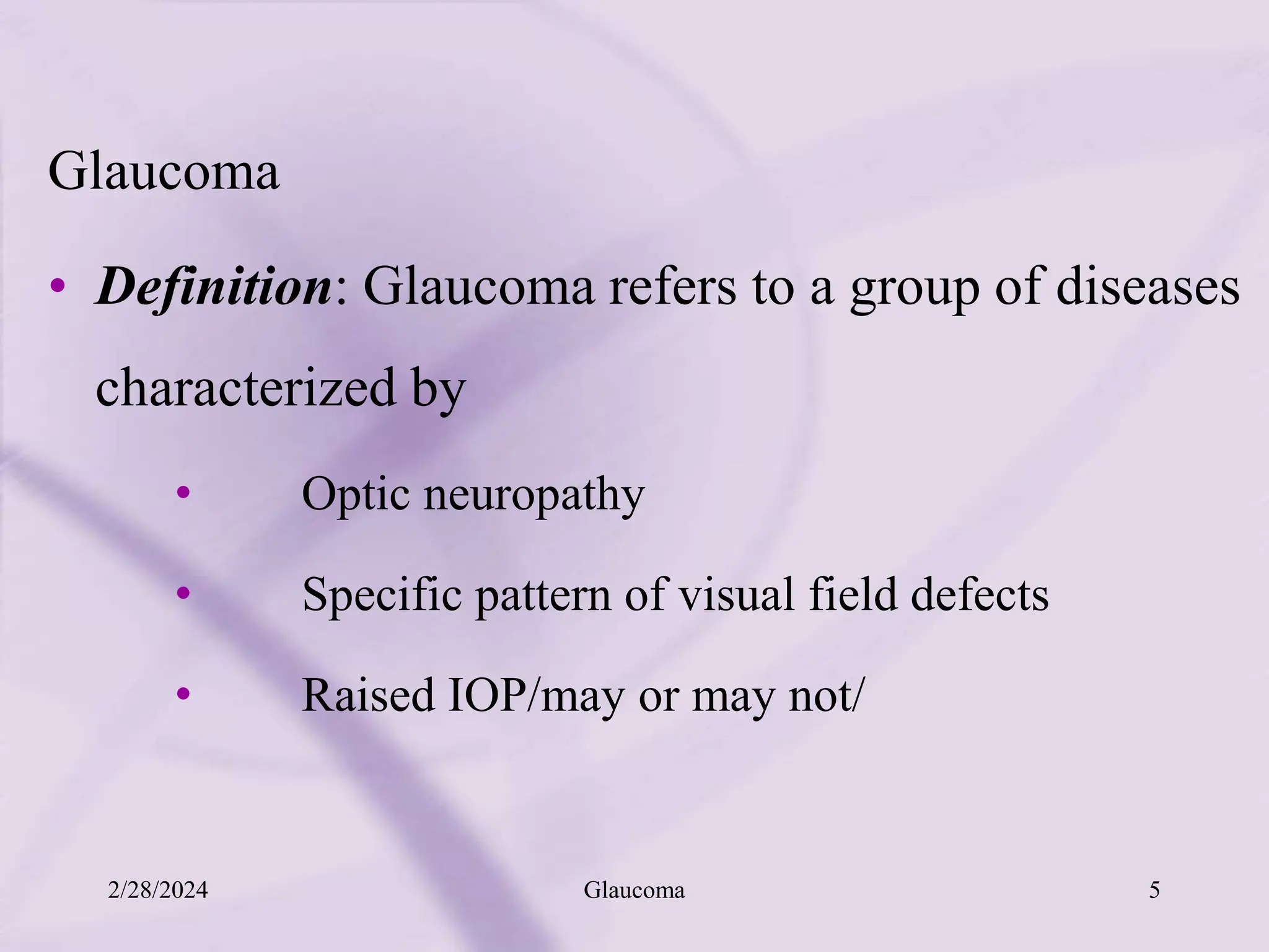 Glaucoma presentation short descriptions | PPTX | Eye and Vision ...