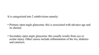 GLAUCOMA of human eye for certificate nurses | PPTX