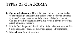 GLAUCOMA of human eye for certificate nurses | PPTX