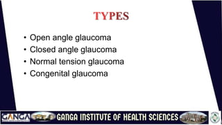 glaucoma and its management.pptx for nursing students | PPTX