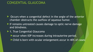 GLAUCOMA -disease ,symptoms, sign, types ,management.pptx