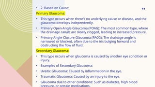 GLAUCOMA and its classification ppt | PPTX