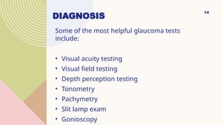 GLAUCOMA and its classification ppt | PPTX