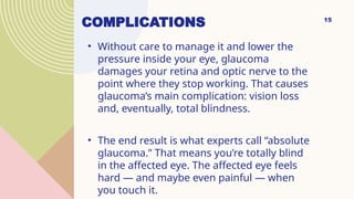 GLAUCOMA and its classification ppt | PPTX