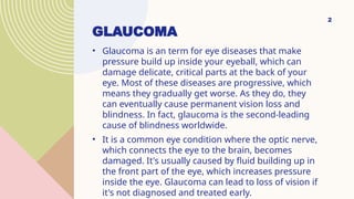 GLAUCOMA and its classification ppt | PPTX