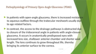 GLAUCOMA-3.pptx, pathophysiology and its management | PPTX