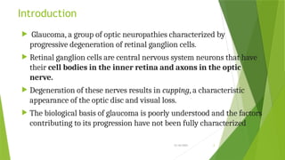 GLAUCOMA-3.pptx, pathophysiology and its management | PPTX