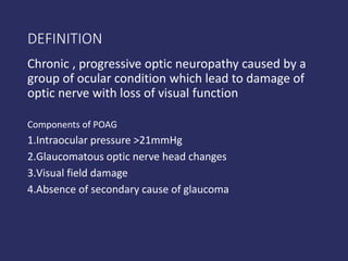Glaucoma POAG | PPT | Eye and Vision Conditions | Diseases and Conditions