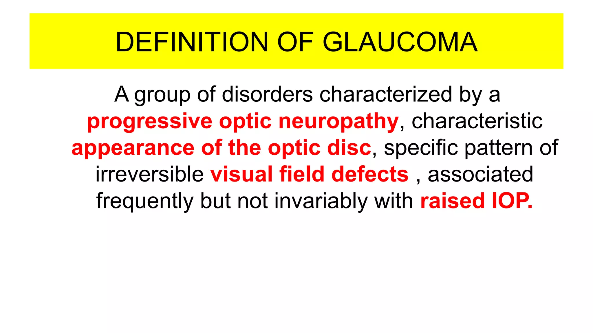 Glaucoma | PPTX