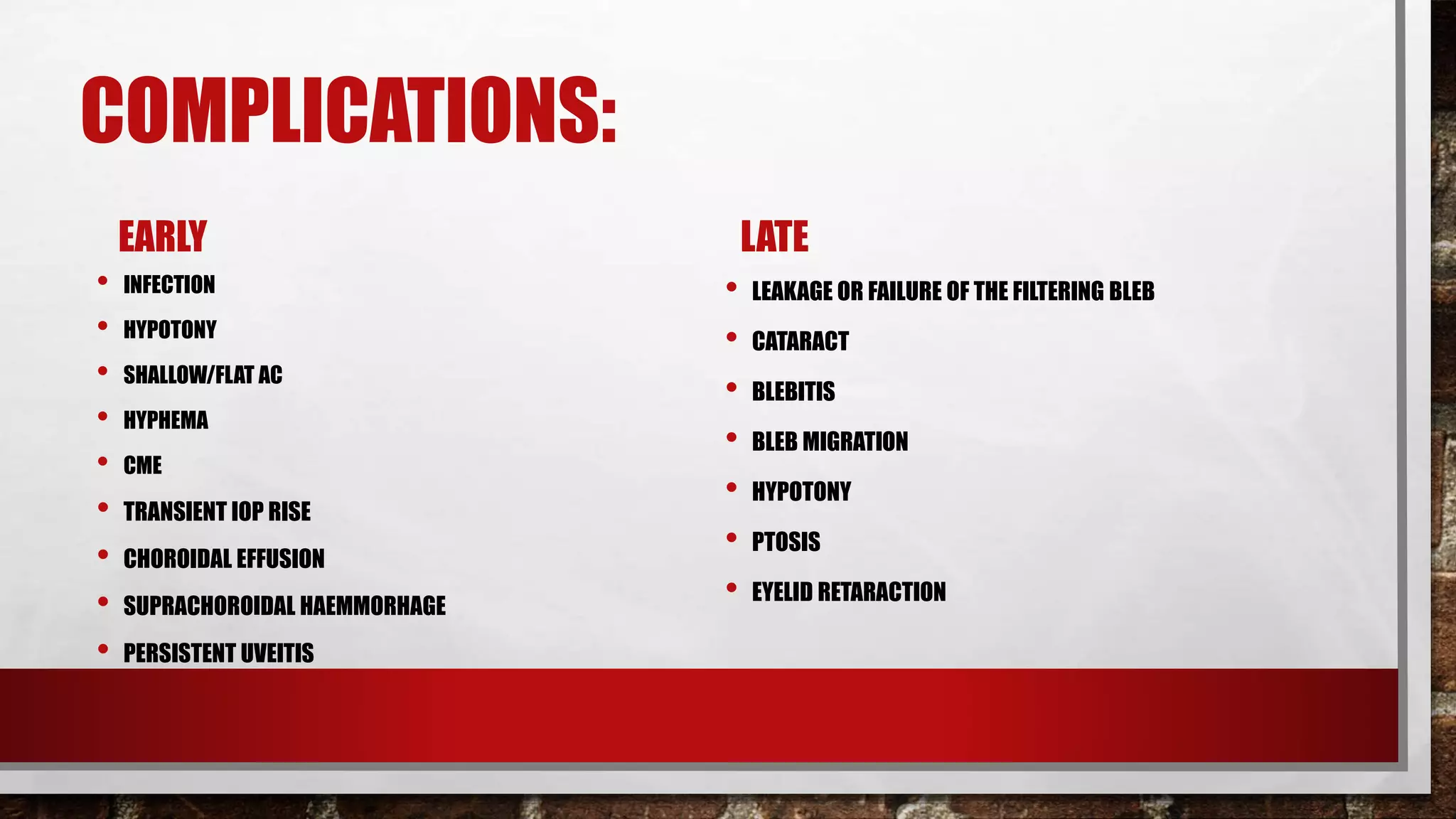 surgical management of glaucoma | PPTX