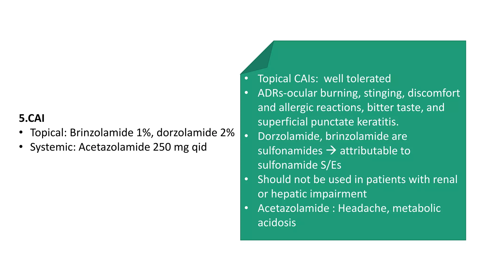 Pharmacotherapy of Glaucoma .pptx
