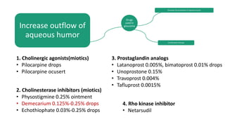 Pharmacotherapy of Glaucoma .pptx