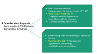 Pharmacotherapy of Glaucoma .pptx