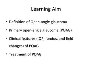 Glaucoma 3 primary open angle glaucoma,dr.k.n.jha, 03.11.16 | Eye and ...
