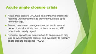 ACUTE ANGLE CLOSURE CRISIS | PPTX