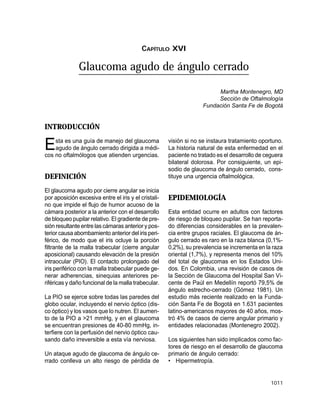 GLAUCOMA AGUDO DE ANGULO CERRADO DHDBDDD | PDF