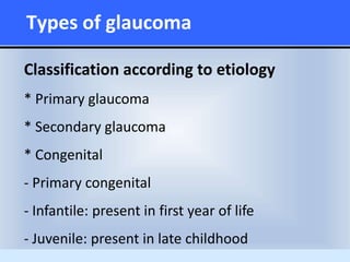 Glaucoma and its classifications.pptx