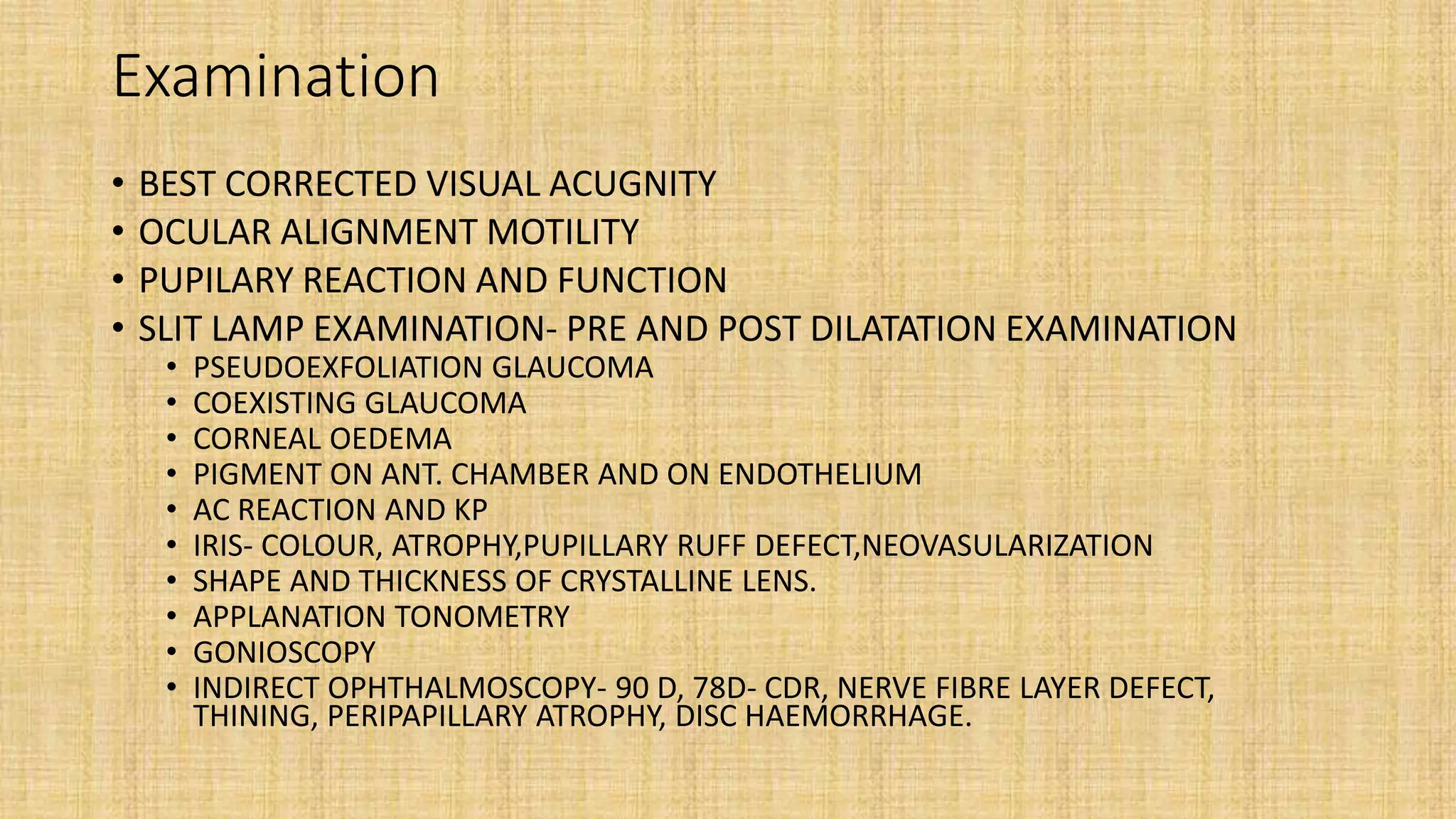 Glaucoma clinical | PPTX