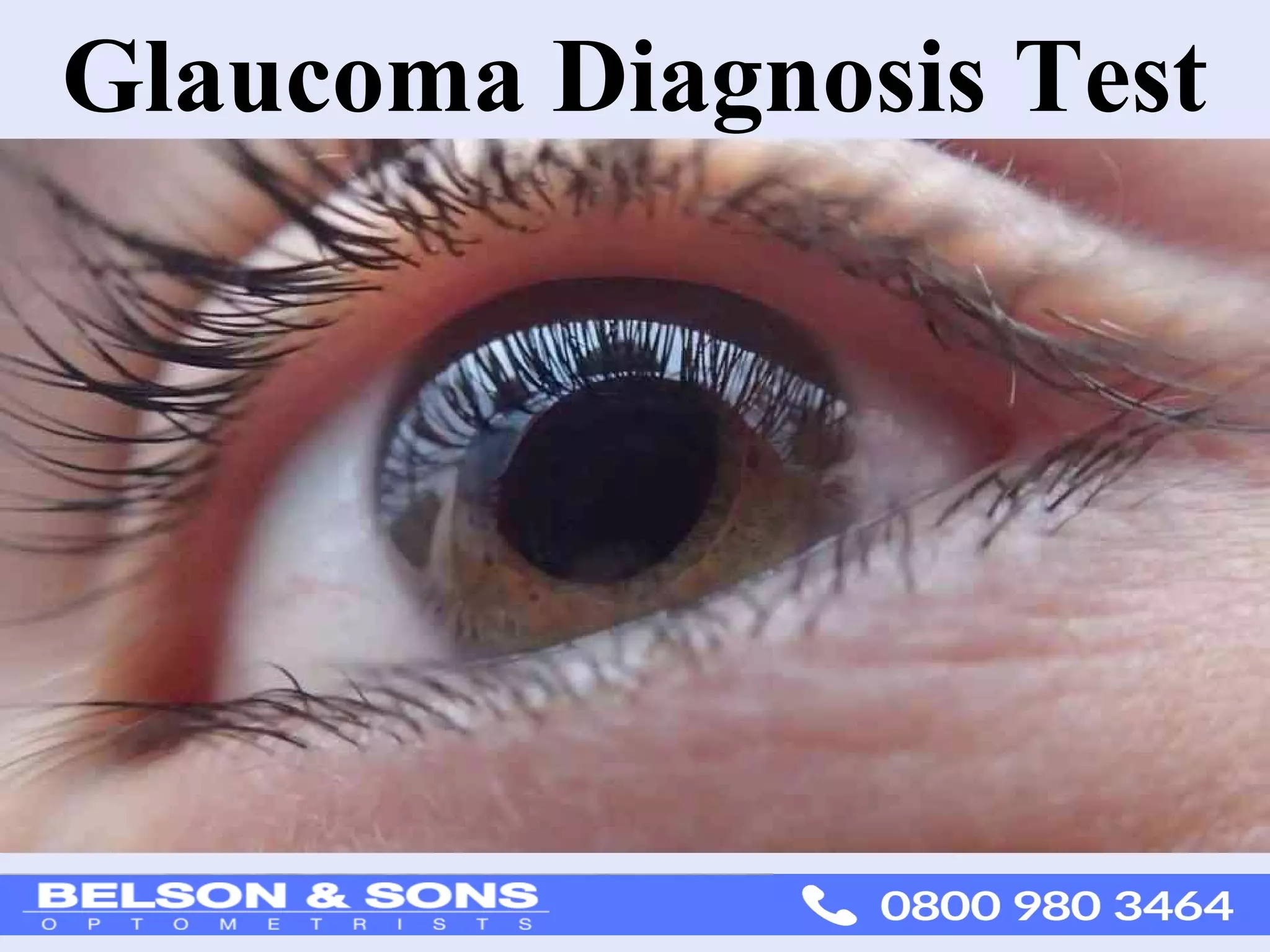 Glaucoma Diagnosis Test | PPT