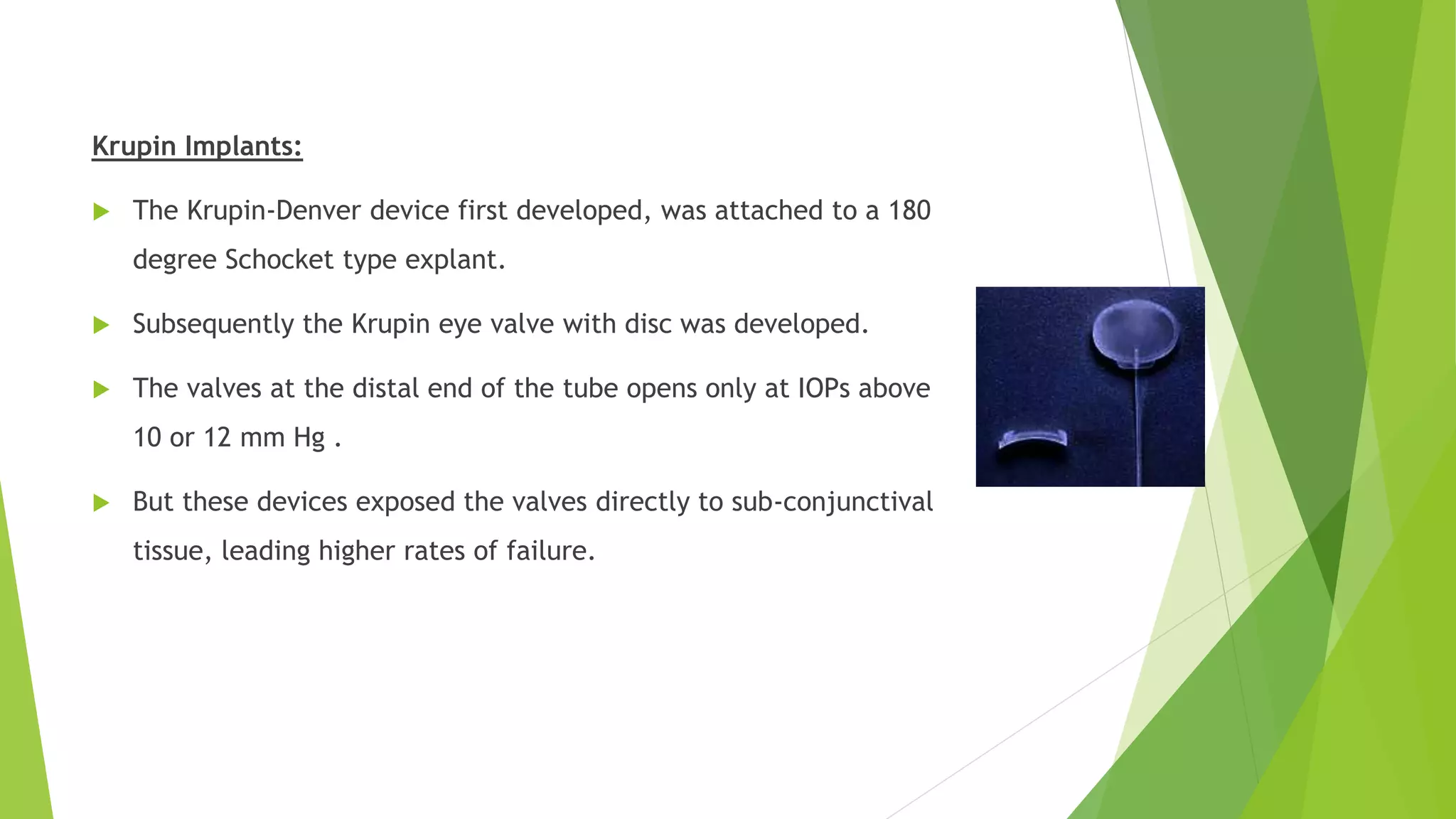 Glaucoma drainage devices | PPTX