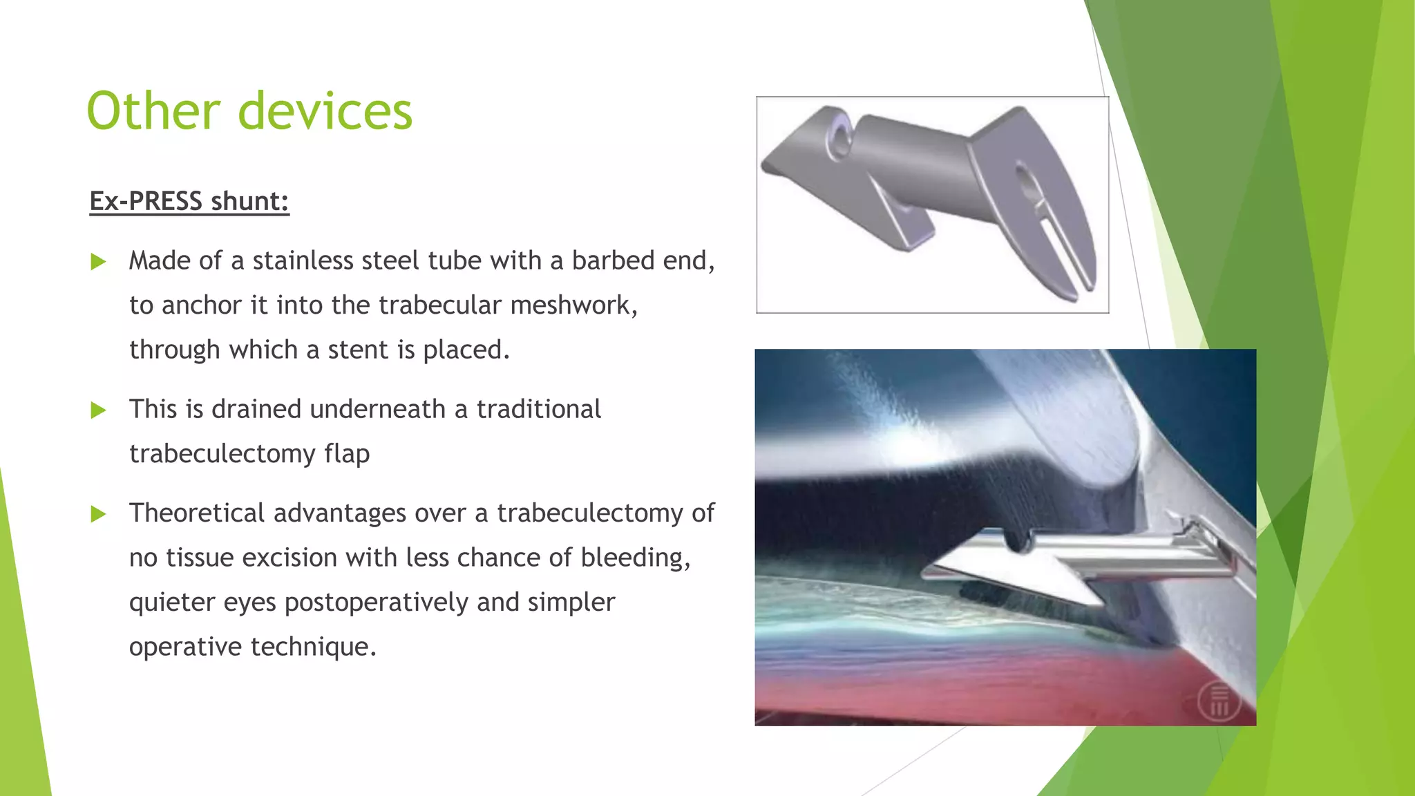 Glaucoma drainage devices | PPTX