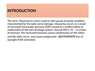 glaucoma Final PowerPoint done my Malama | PPTX