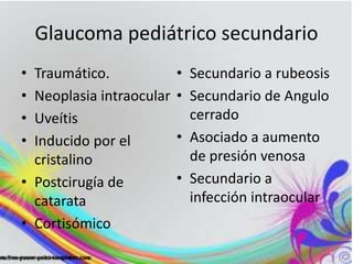 Glaucoma infantil 2016 (1) | PPTX