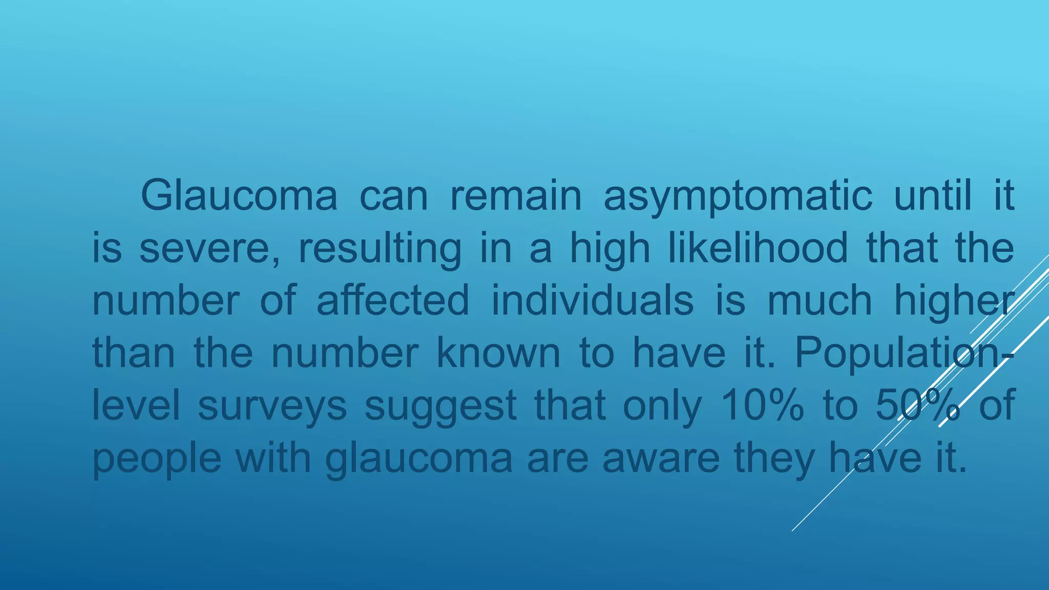 Glaucoma lecture | PPTX