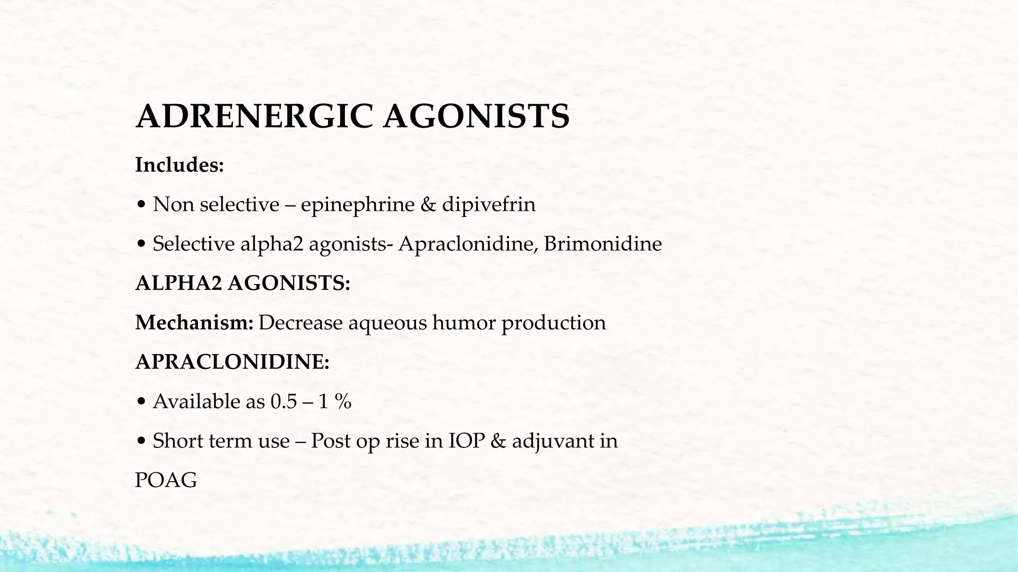 Glaucoma medication | PPTX