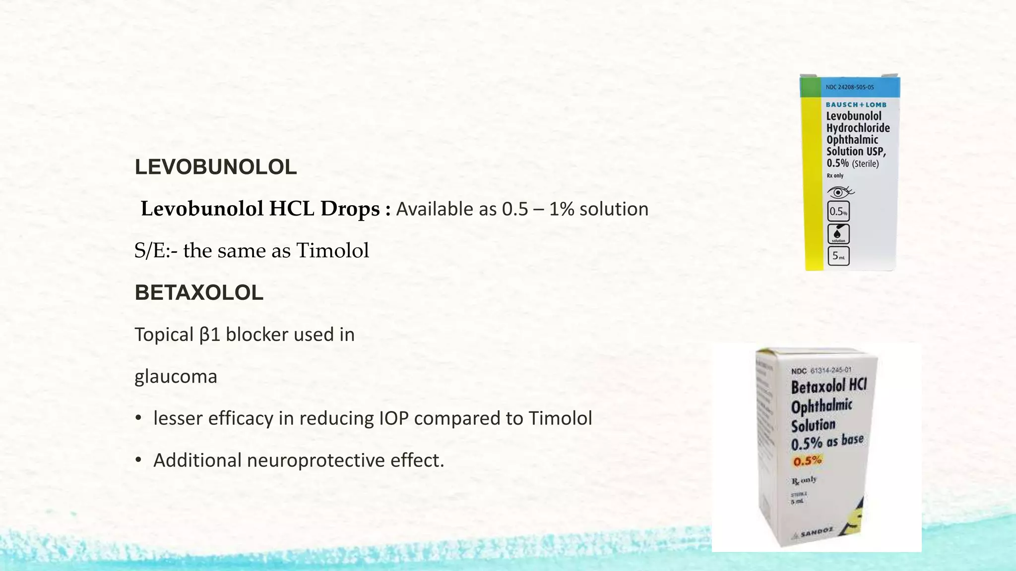 Glaucoma medication | PPTX