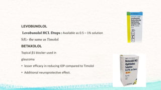 Glaucoma medication | PPTX