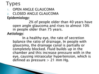 Glaucoma ppt by ved | PPTX