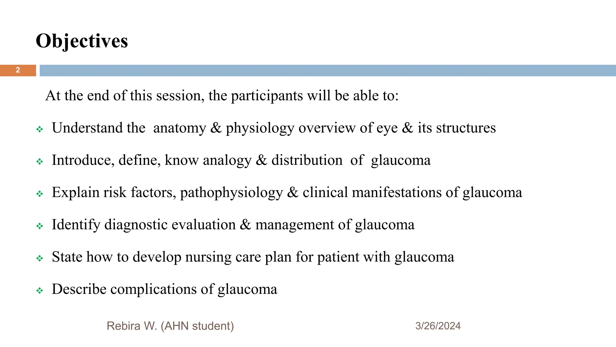 Glaucoma Seminar Presentation by Rebira.pptx | Eye and Vision ...
